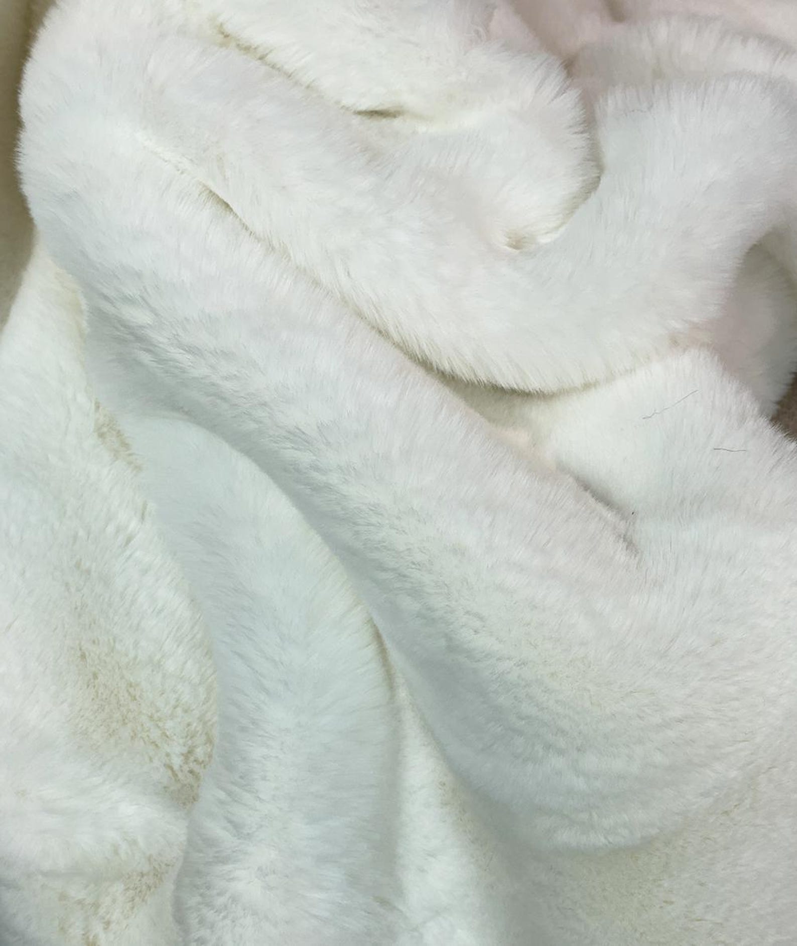 Cream Faux Fur Bed Runner | Richmond Parchment Throw (86 X 200cm) - Etsy