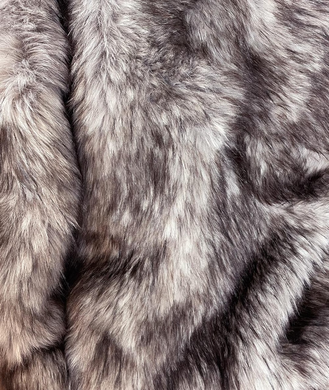 European Wolf Faux Fur Fabric | Long Brown Craft Fur - Etsy