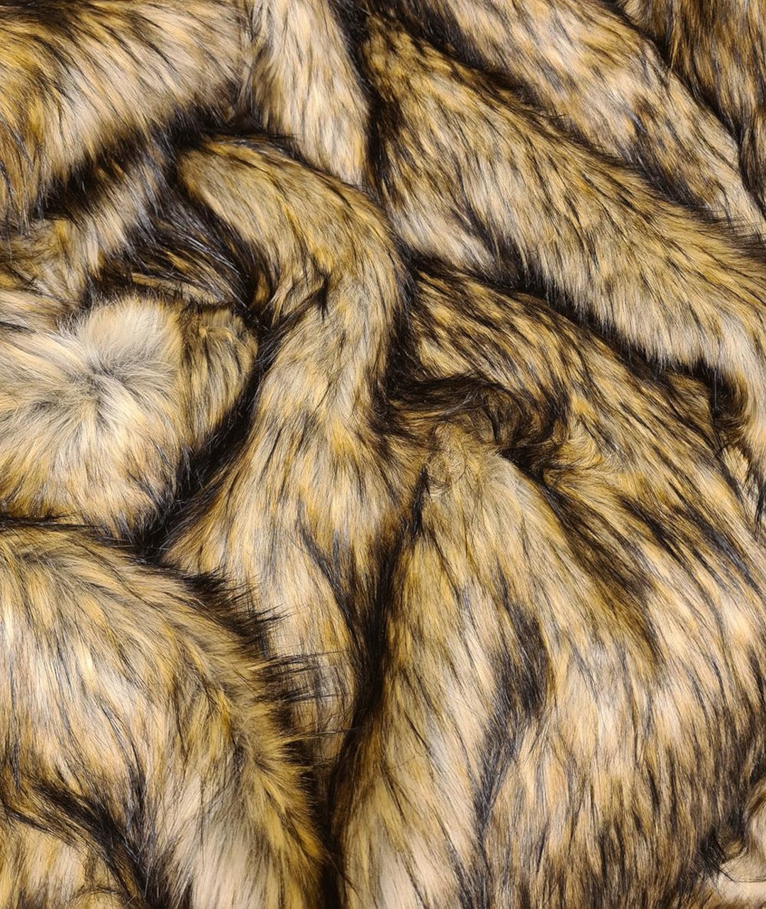 Muskox Faux Fur Fabric | Long Haired Luxury Brown Craft Fur | Long ...