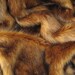 Raynard Faux Fur Throw, Fake Fur Blanket for Bed or Sofa With Brown ...