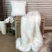Raynard Faux Fur Throw, Fake Fur Blanket for Bed or Sofa, Double Sided ...