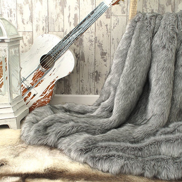 Faux Fur Chair Throw - Etsy