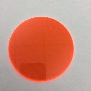 6 Pack - Colored Transparent Acrylic Plexiglass 1/8" Thick Circles ...