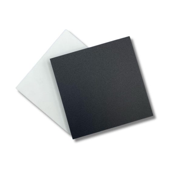 Hdpe Plastic Black Sheet - 1/2 Inch Thick, 6x12 Inch High Density ...