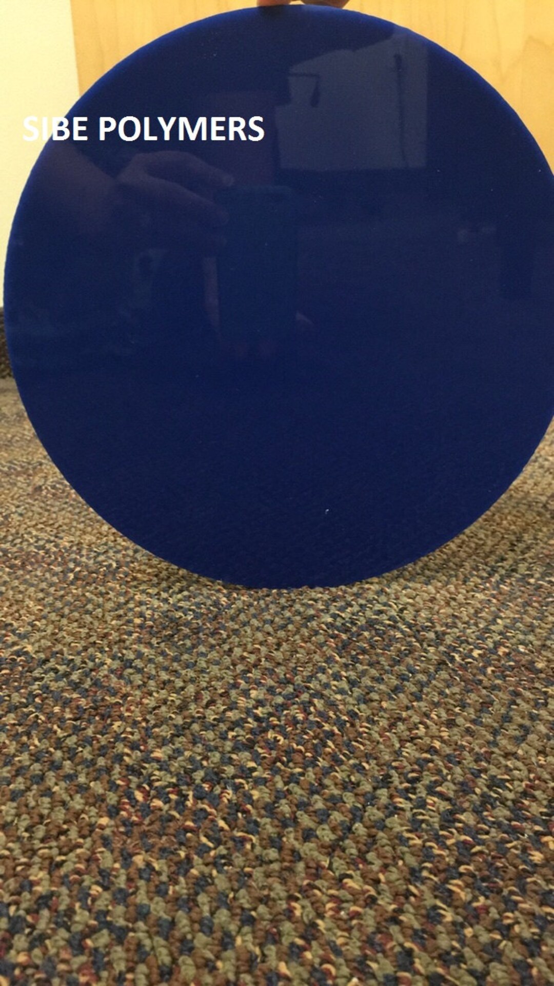 Translucent Blue Acrylic Plexiglass 1/8 Plastic Sheet Circle DISC 10 ...