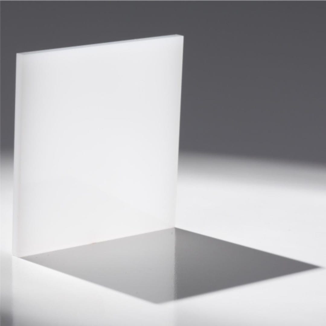 White Transparent Acrylic Plexiglass Sheet: 1/4" Thick, DIY Craft ...