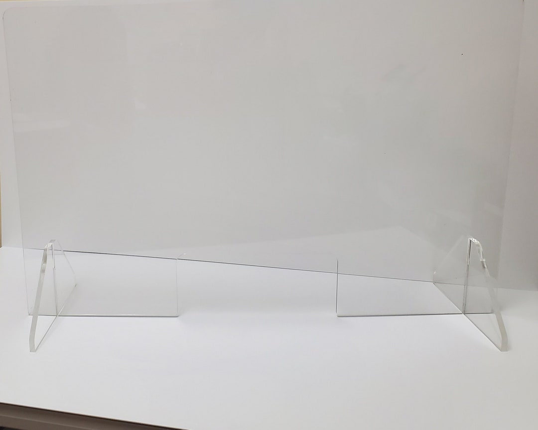 Sneeze Guard Pick Your Size Freestanding Portable Clear Acrylic ...