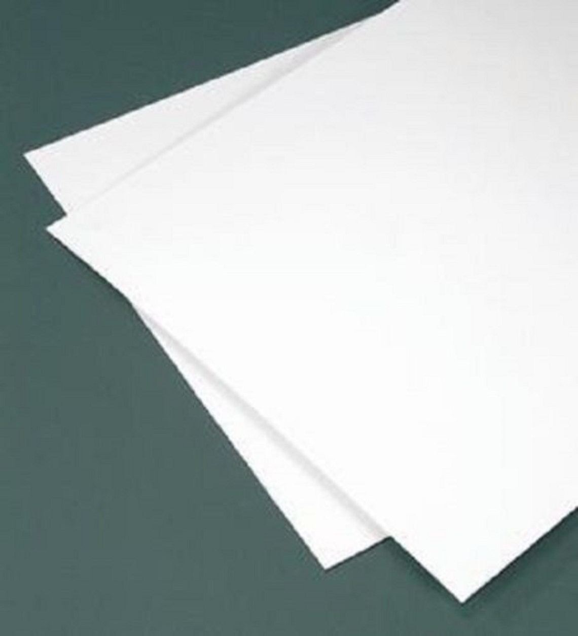 White Polystyrene Plastic Sheets: 10-pack, 0.030