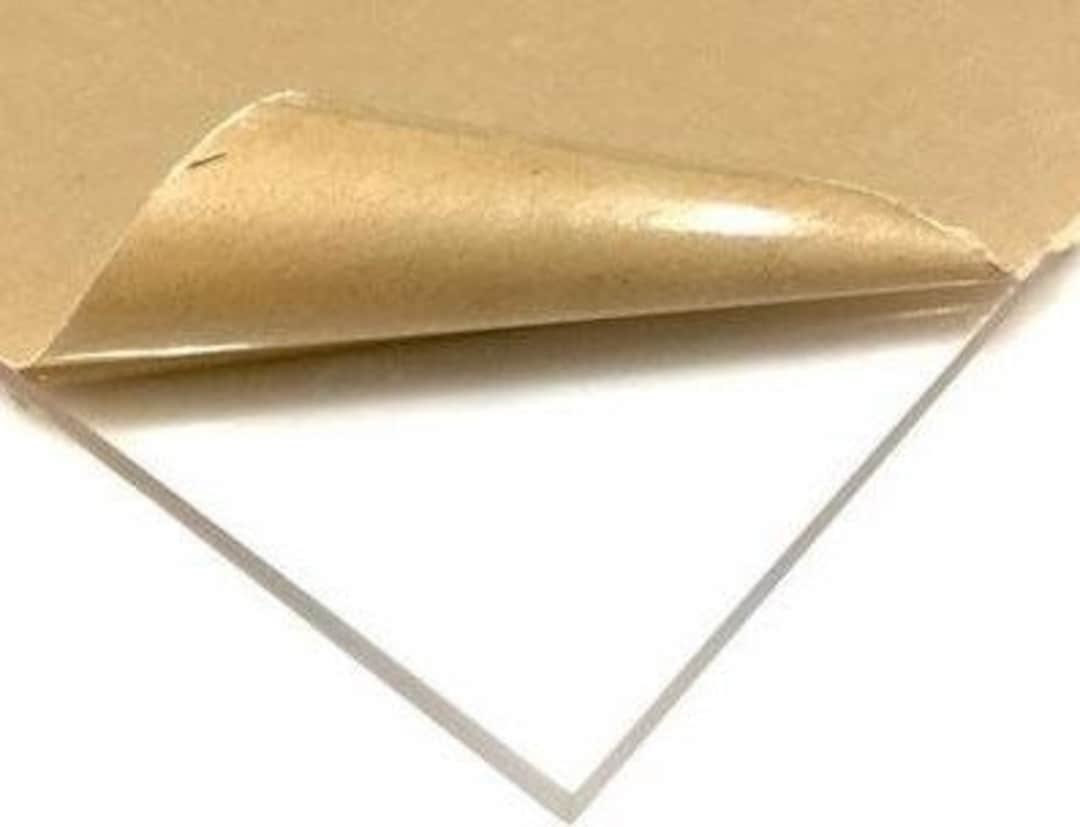 Acrylic Plexiglass Plastic Sheet - 1/2" Thick - Transparent Clear ...