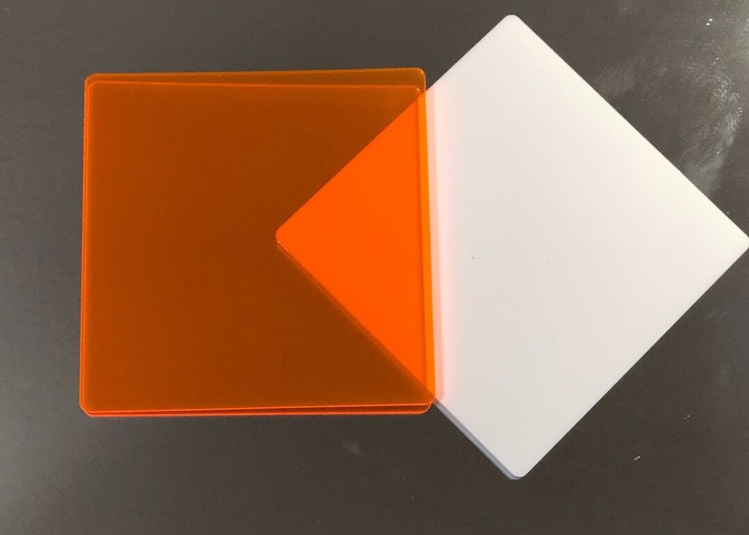 25-pieces Acrylic Blank Squares - Laser Cut - Transparent Material ...