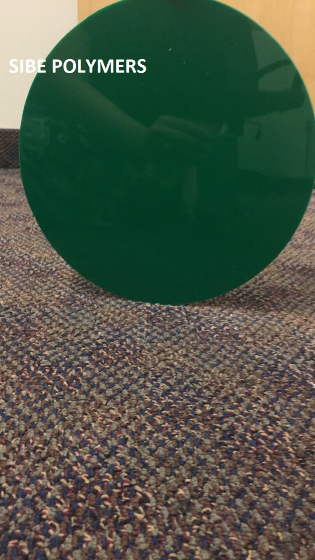 Translucent Green Acrylic Plexiglass 1/8" Plastic Sheet Circle DISC 6 ...