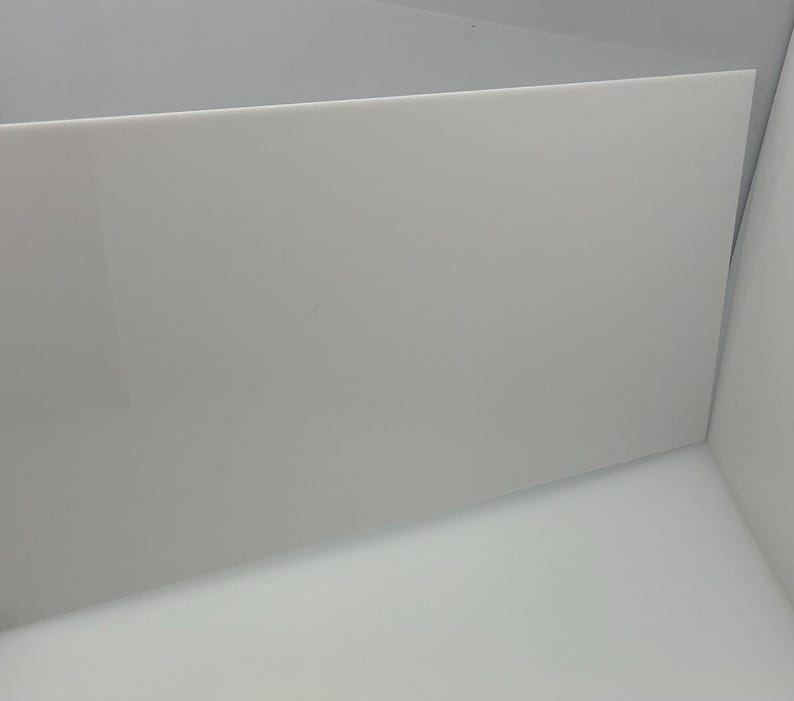 White Acrylic Plexiglass 1/4" Thick - Plastic Sheet Pick Your Size - - Etsy