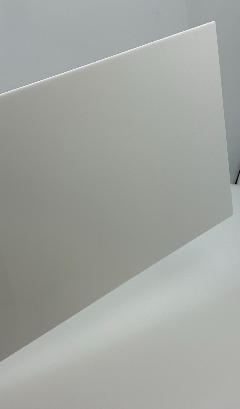 White Acrylic Plexiglass 1/4" Thick - Plastic Sheet Pick Your Size - - Etsy