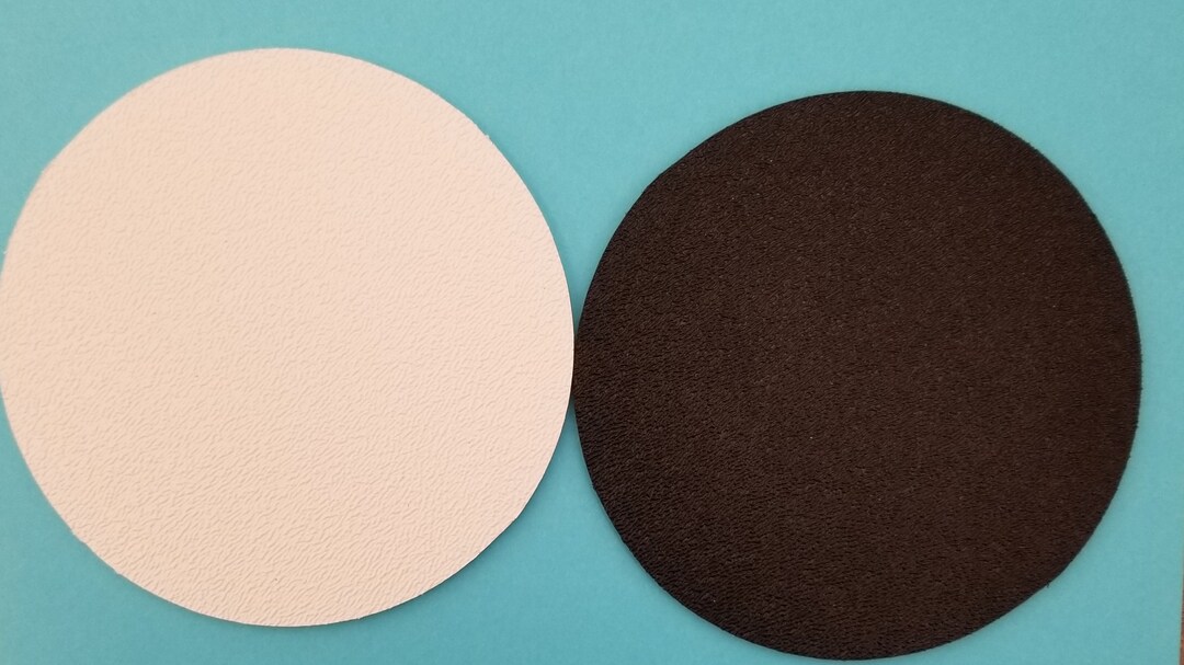Textured ABS Plastic Circle Disc - Black or White - Etsy
