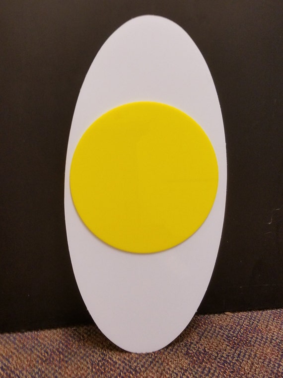 TRANSLUCENT YELLOW Oval Shape Acrylic Plexiglass 1/8 X | Etsy