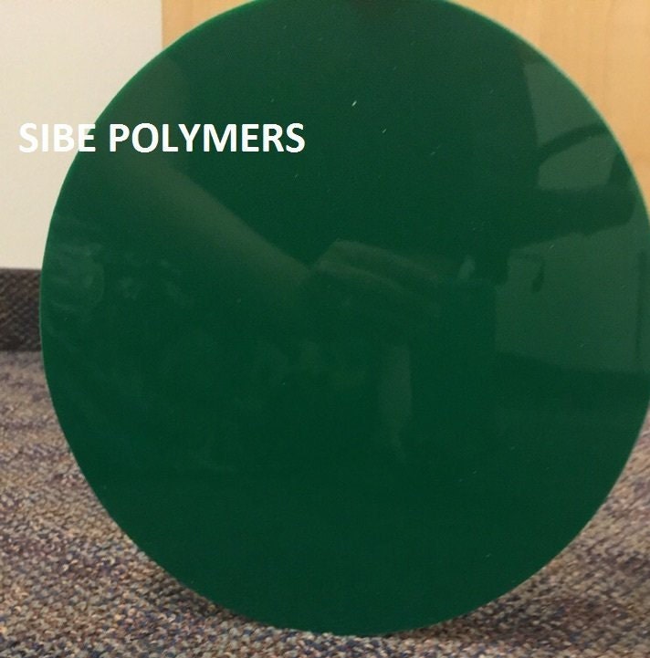 Translucent Green Acrylic Plexiglass Disc, Diameter 8" - 1/8" Thick - Etsy