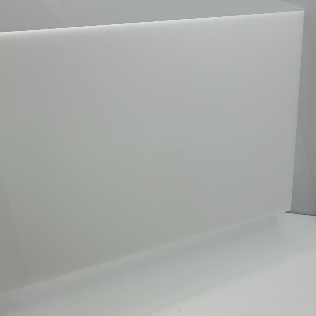 Acrylic White Translucent Plexiglass Plastic Sheet 1/8" X 12" X 12" - Etsy