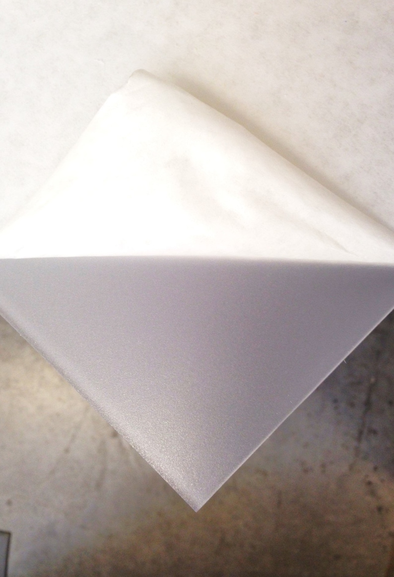 Acrylic Clear Frosted Plexiglass Plastic Sheet 1/8" X 24" X 48" - Etsy