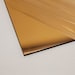 Gold MIRROR ACRYLIC Plexiglass Sheet - 1/8" (3mm) Thick - Pick Your ...
