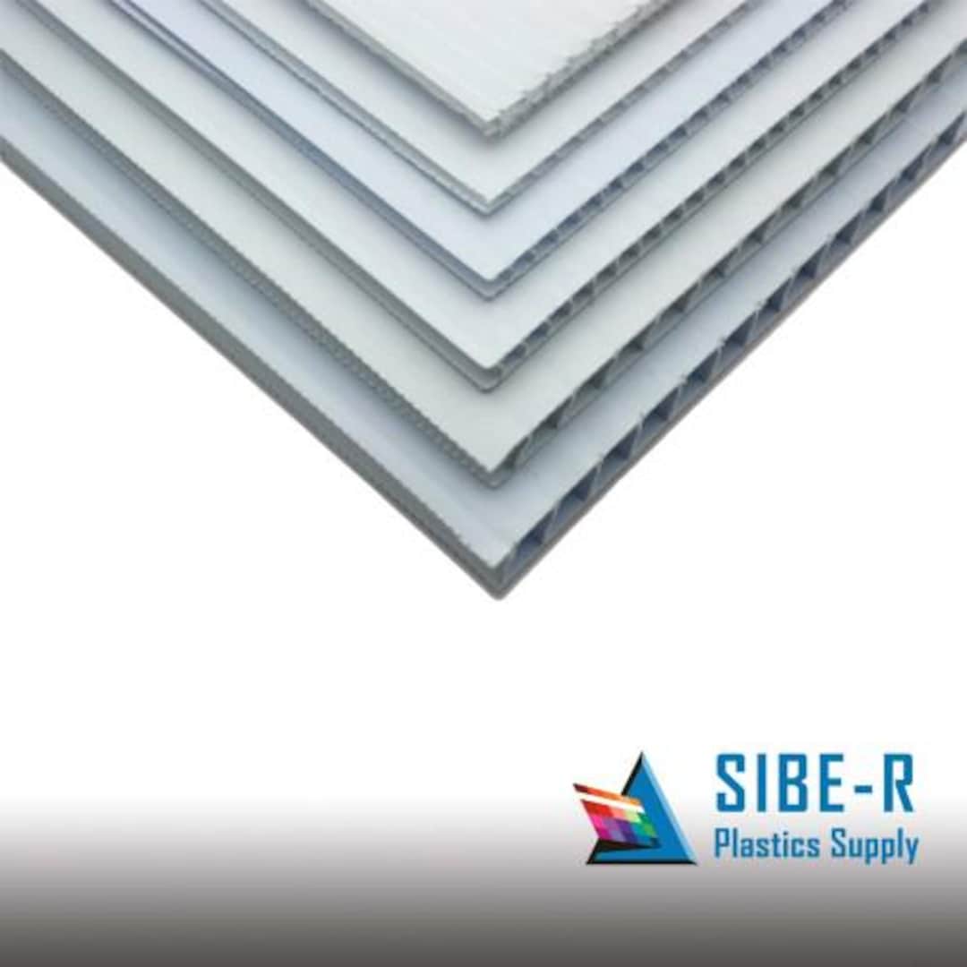 100 Pack - Corrugated Coroplast Plastic Sheet - 4mm Thick - White - 24 ...