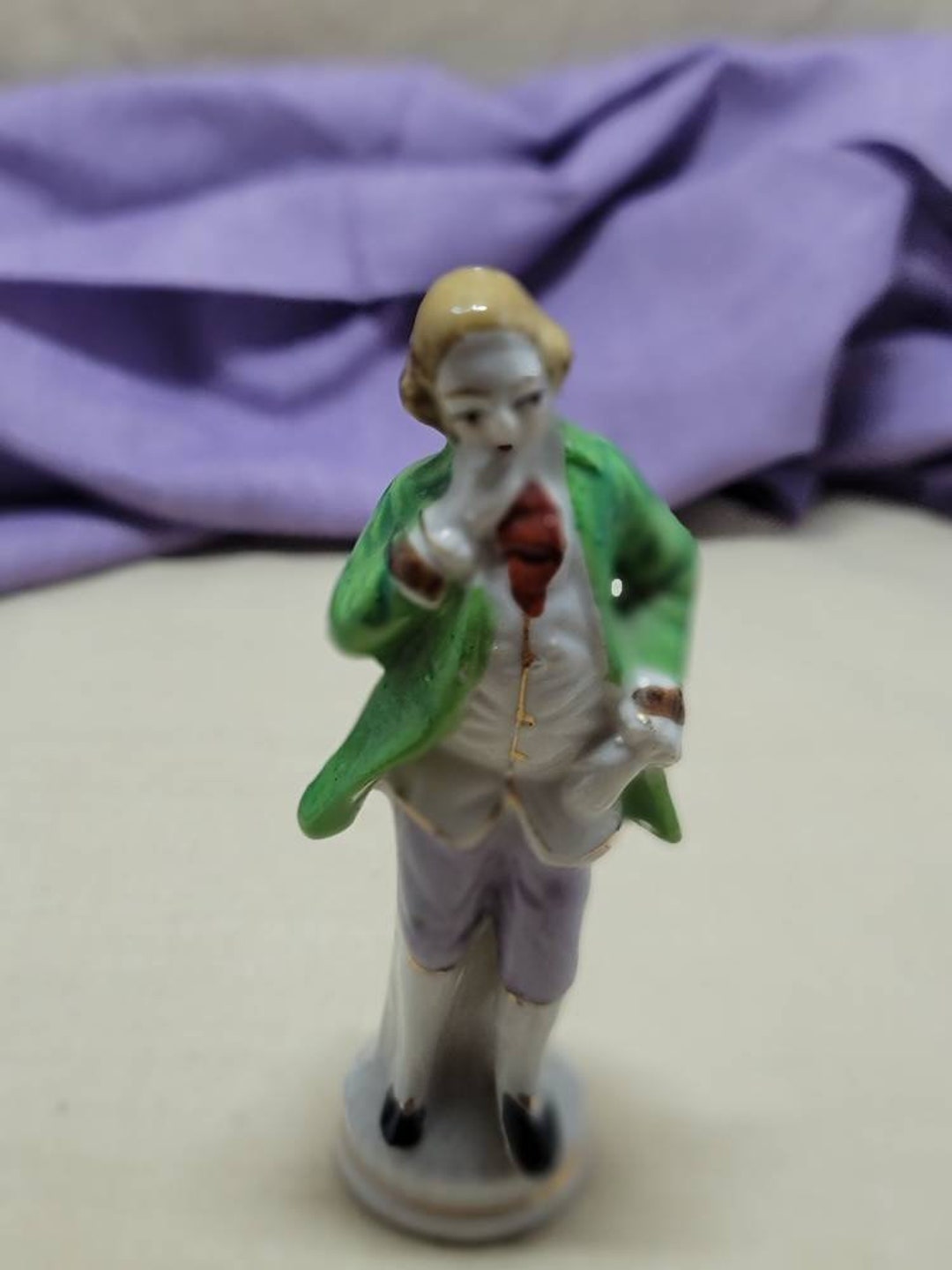 Colonal Handpainted Man Figurine Occupied Japan Piece - Etsy