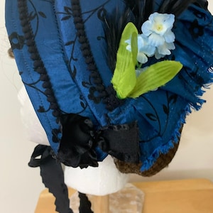 Victorian Blue Fanchon Bonnet - Etsy