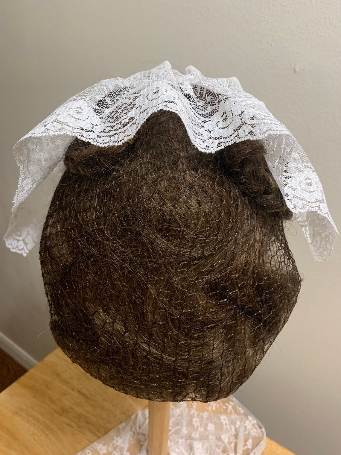 Victorian White Floral Lace Day Cap - Etsy