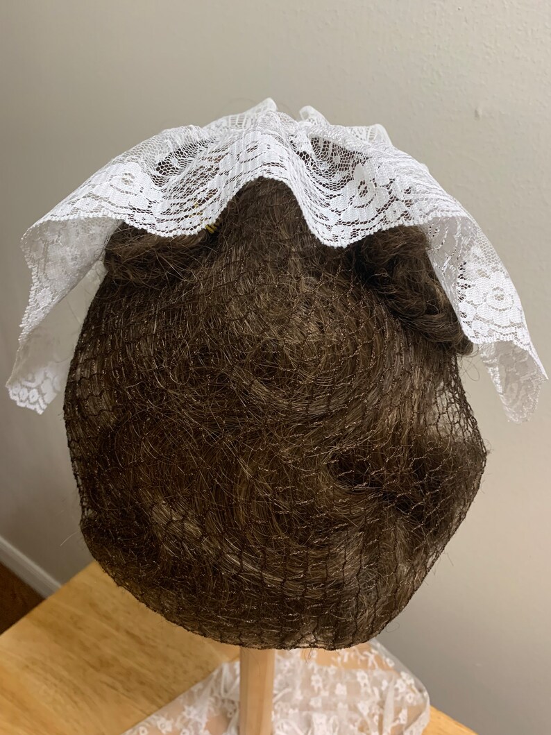 Victorian White Floral Lace Day Cap - Etsy
