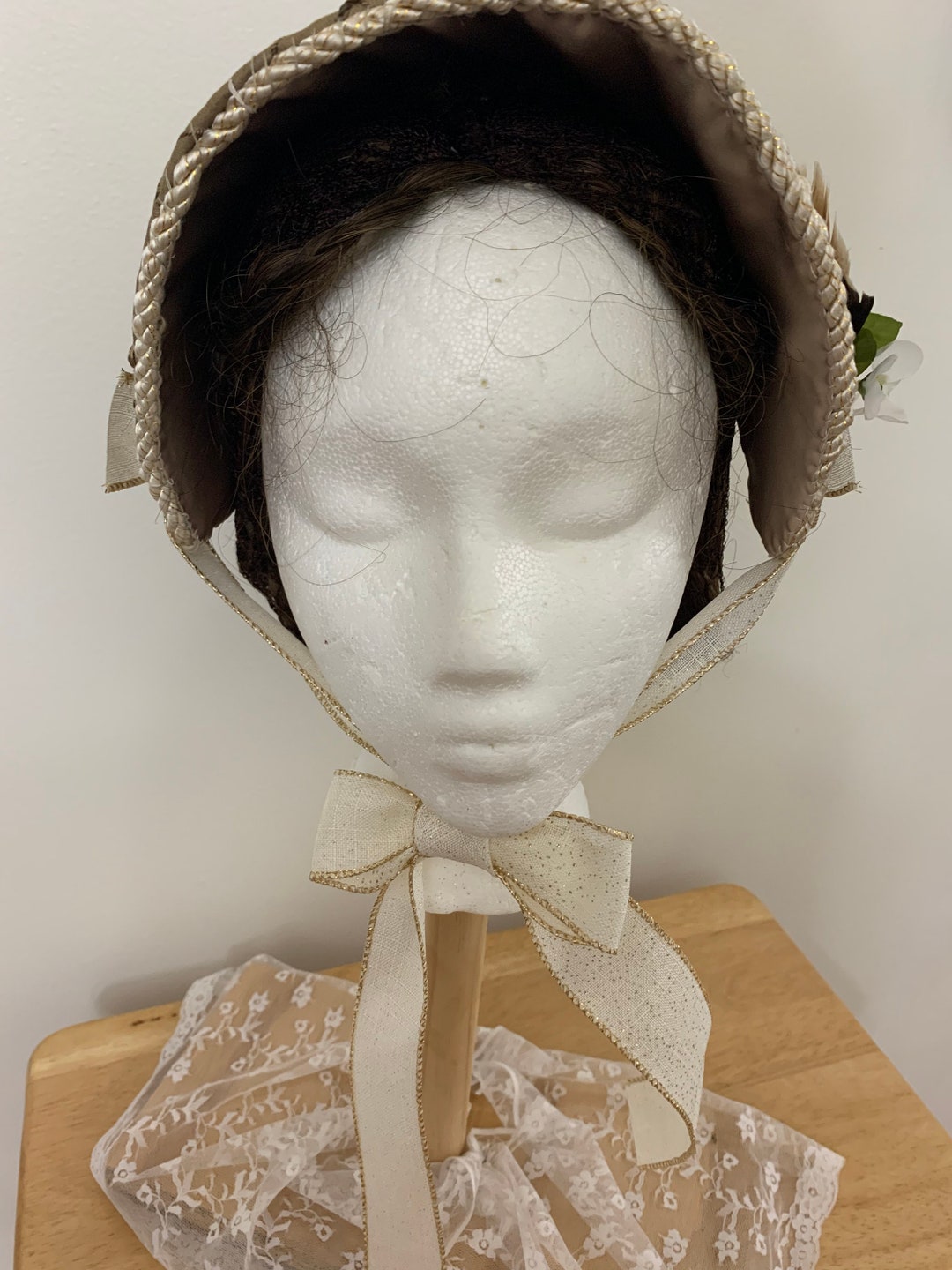 Antique Gold Fanchon Bonnet - Etsy