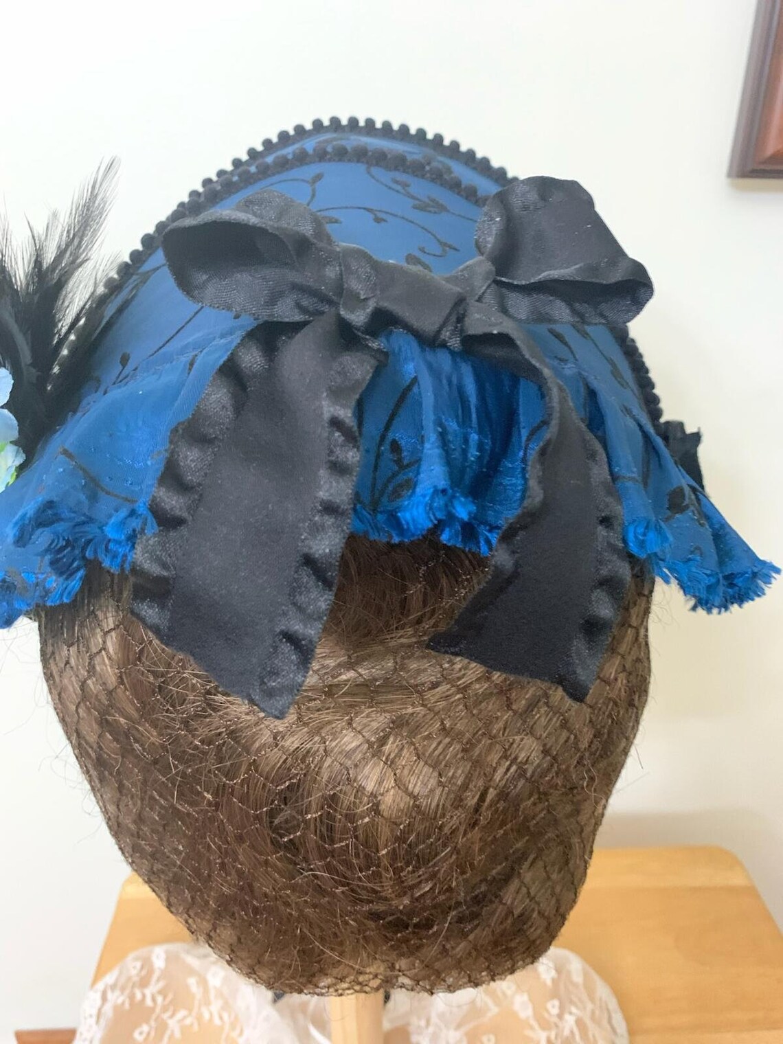 Victorian Blue Fanchon Bonnet - Etsy
