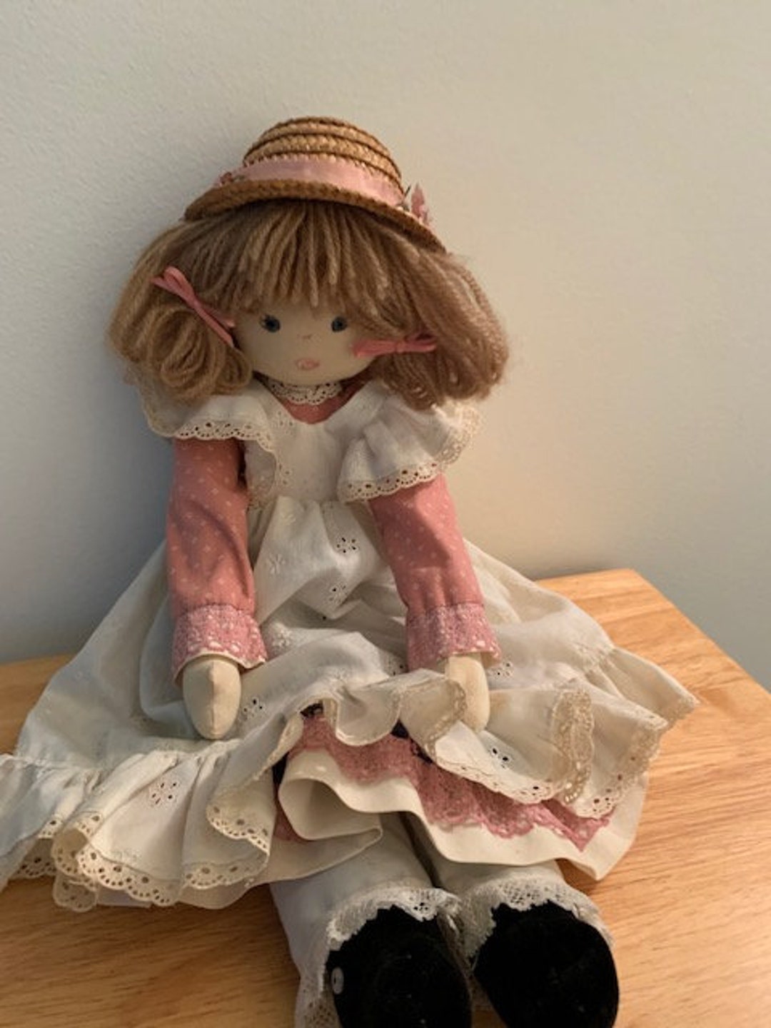 Vintage Stuffed Doll - Etsy