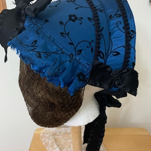 Victorian Blue Fanchon Bonnet - Etsy