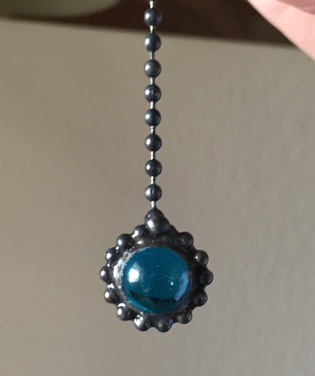 Chain Pull - Small Glass Marble - Pull Chain - Suncatcher - Fan Pull ...