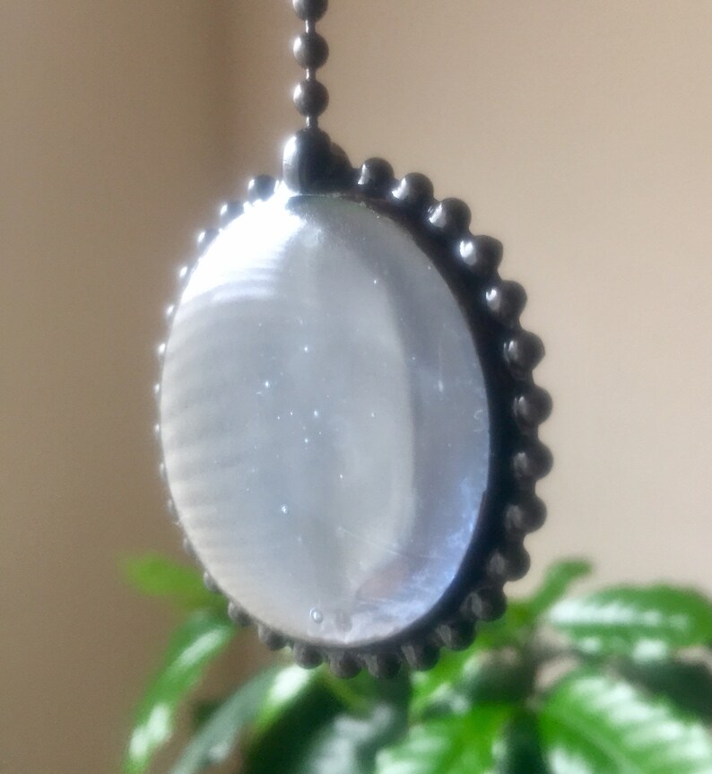 Light Blue Glass Pull Chain Sun Catcher Handcrafted | Etsy