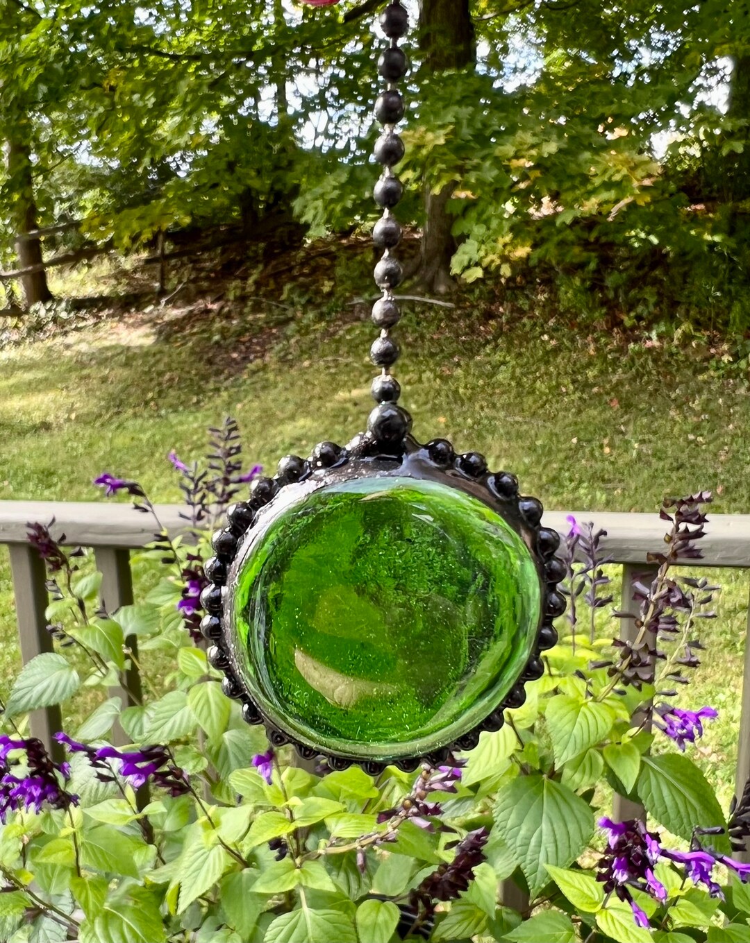 Glass - Pull Chain - Sun Catcher - Handmade - Antique - Stain Glass ...