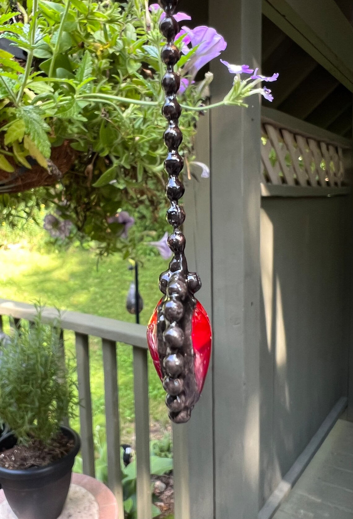 Glass Heart Pull Chain Handmade Ceiling Fan Stained - Etsy