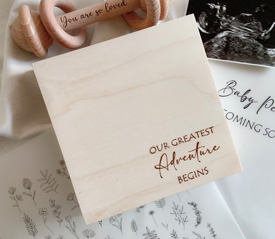 COMING SOON, Pregnancy Announcement Box, Pregnancy Ultrasound Scan Box ...