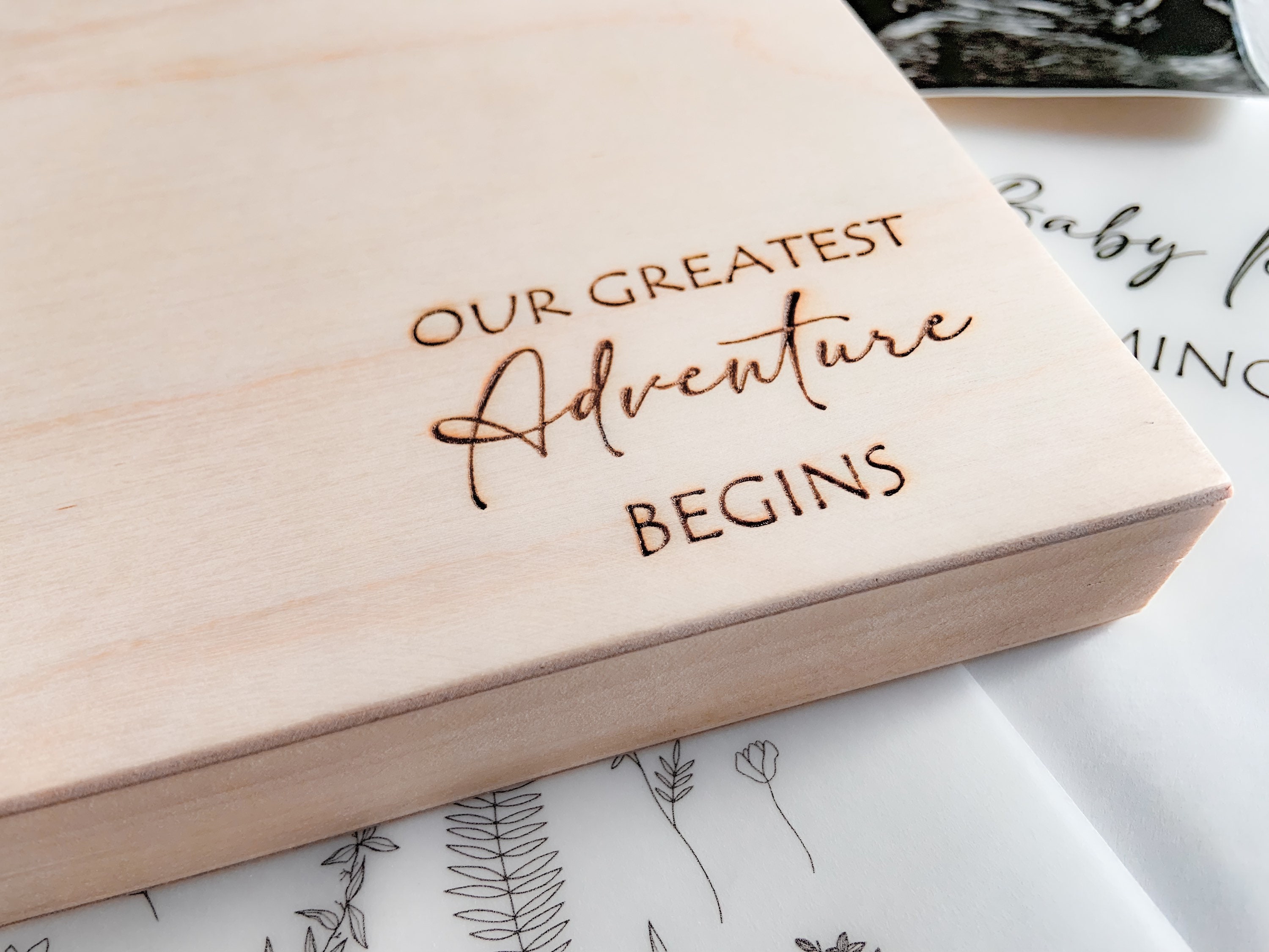 COMING SOON Pregnancy Announcement Box Pregnancy Ultrasound - Etsy