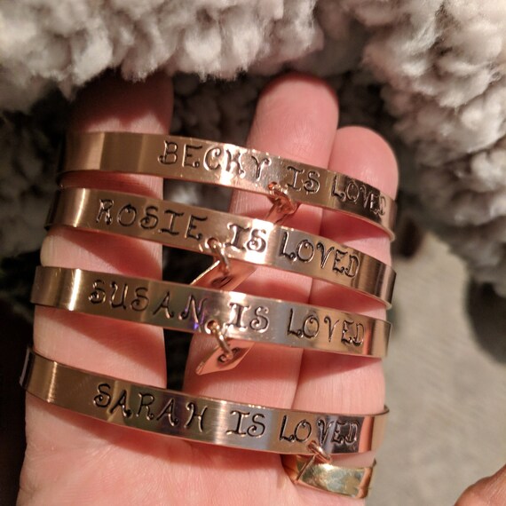 Personalized Cuffs - Etsy
