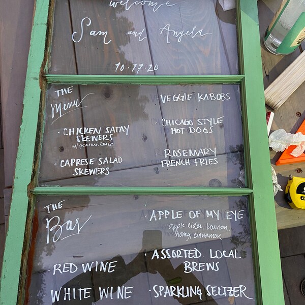 Hand Lettered Menu - Etsy