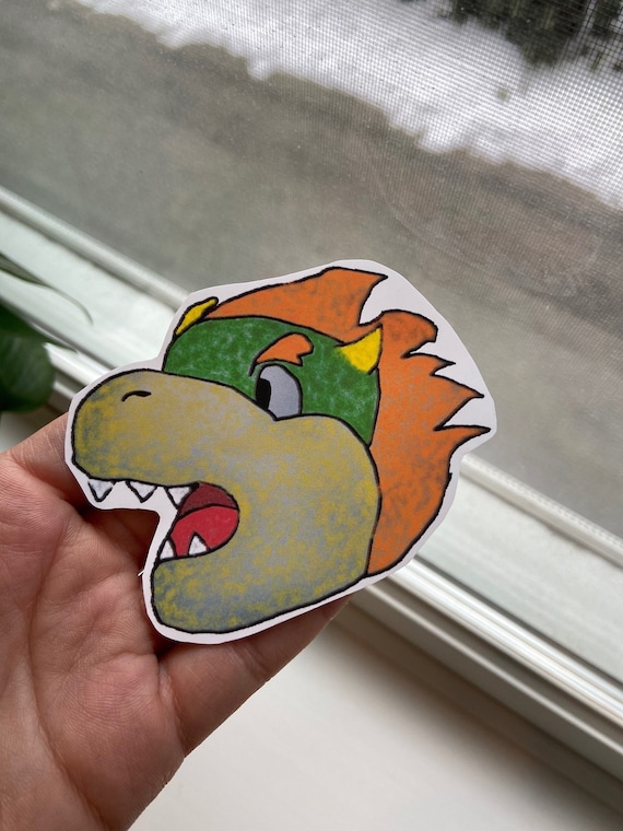 Bowser sticker Character sticker Laptop sticker Journal | Etsy