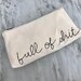 Canvas 'junk' Zipper Pouch / Zip Bag / Accessory Bag / Makeup Bag ...