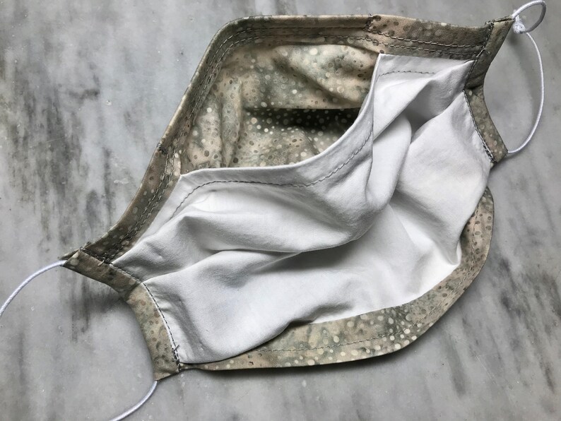 100% Cotton Batik FABRIC MASK Pleated Washable/reusable | Etsy