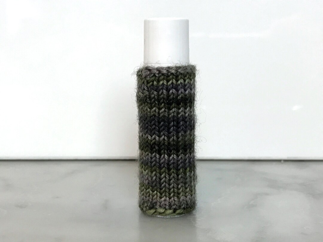 Hand Knit Lip Balm Cozy / Chapstick Holder / FREE Organic Lip Balm W ...