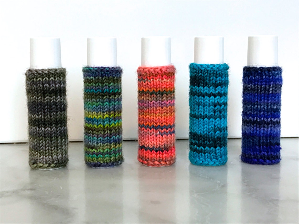 Hand Knit Lip Balm Cozy / Chapstick Holder / FREE Organic Lip - Etsy