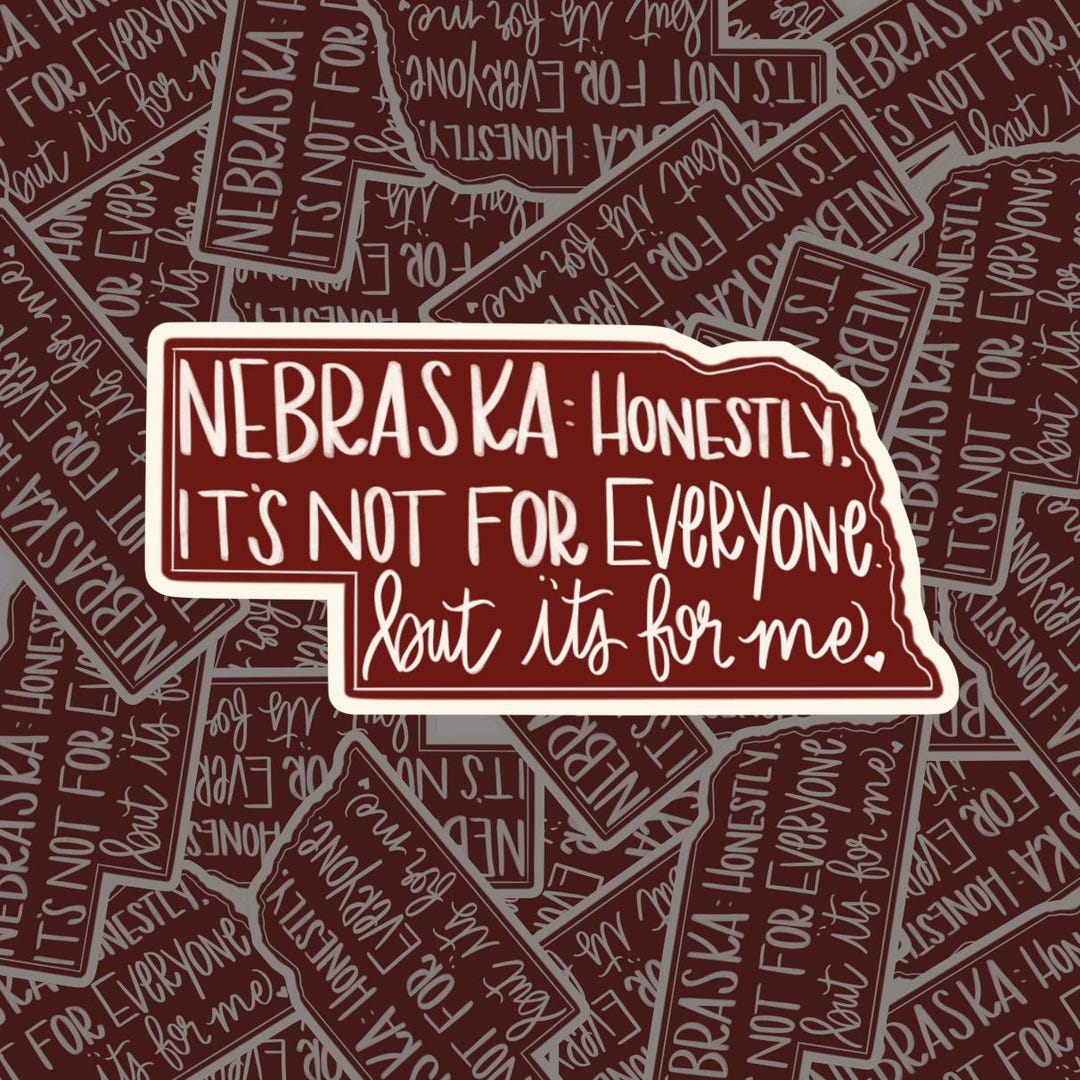 Ne - Nebraska State Sticker (motto) - Etsy