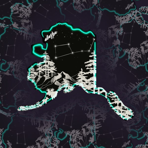 Alaska Sticker - Etsy