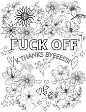 Adult Swear Word Coloring Pages Curse Word Coloring Pages Printable ...