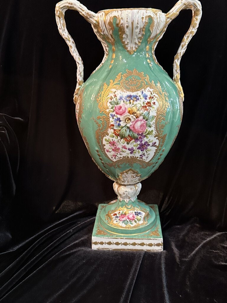 Antique French and Paris Hand Painted Porcelain Vase Gold - Etsy