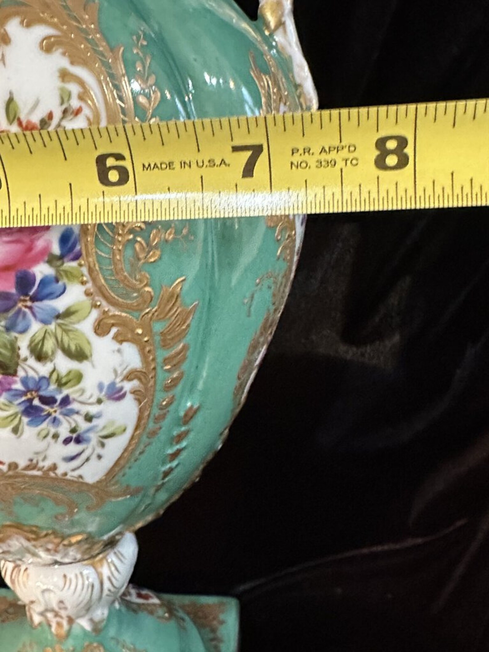 Antique French and Paris Hand Painted Porcelain Vase - Gold - Etsy